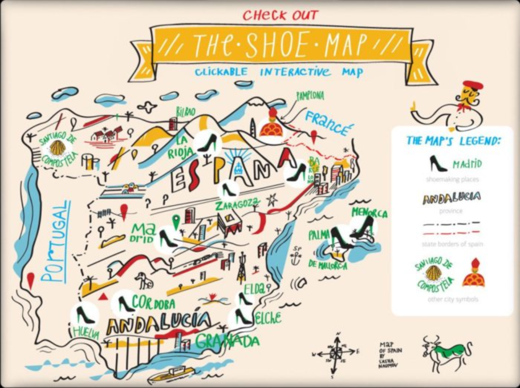 Shoe Map - The Spanishoegallery Blog