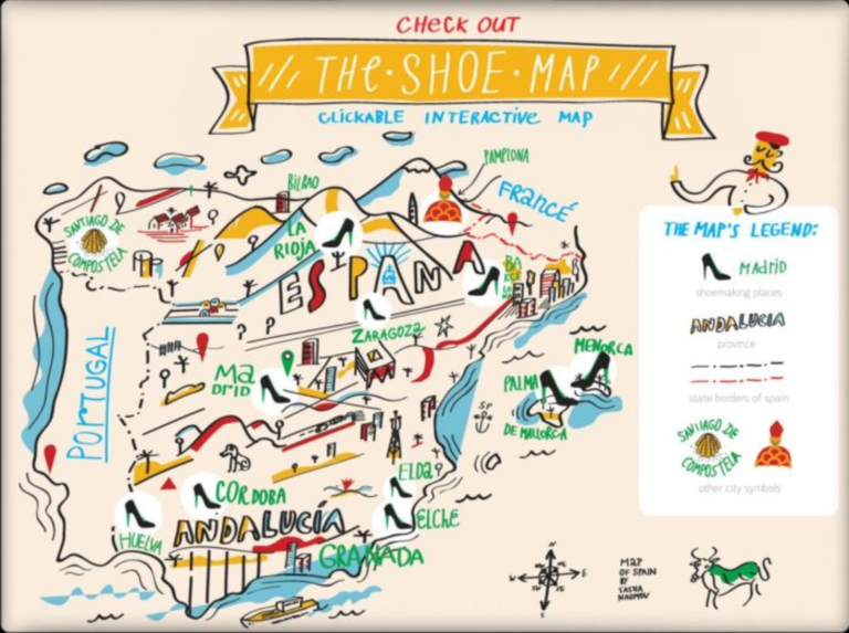 Shoe Map - The Spanishoegallery Blog